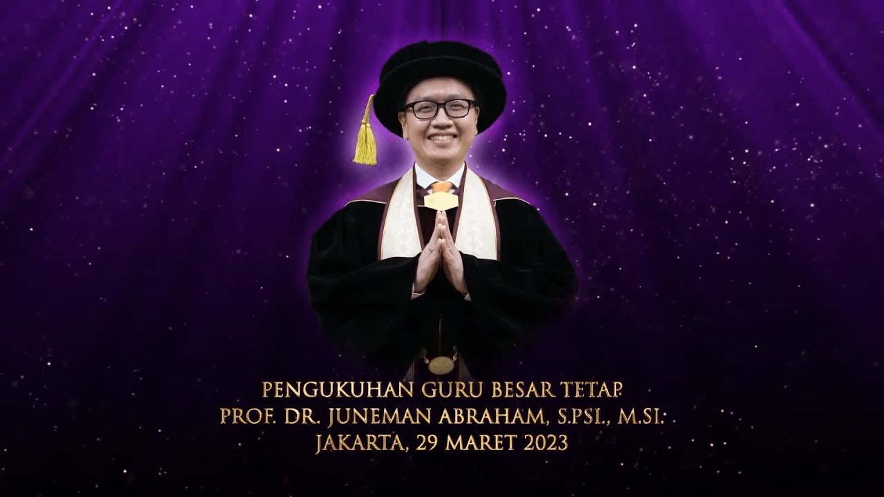 Ucapan selamat atas pengukuhan Professor || Prof. Dr. Juneman Abraham ...