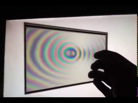 Conoscopic interference pattern - YouTube
