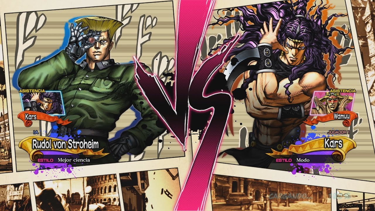 Stroheim vs Kars Jojo's Bizarre Adventure All star Battle R - YouTube