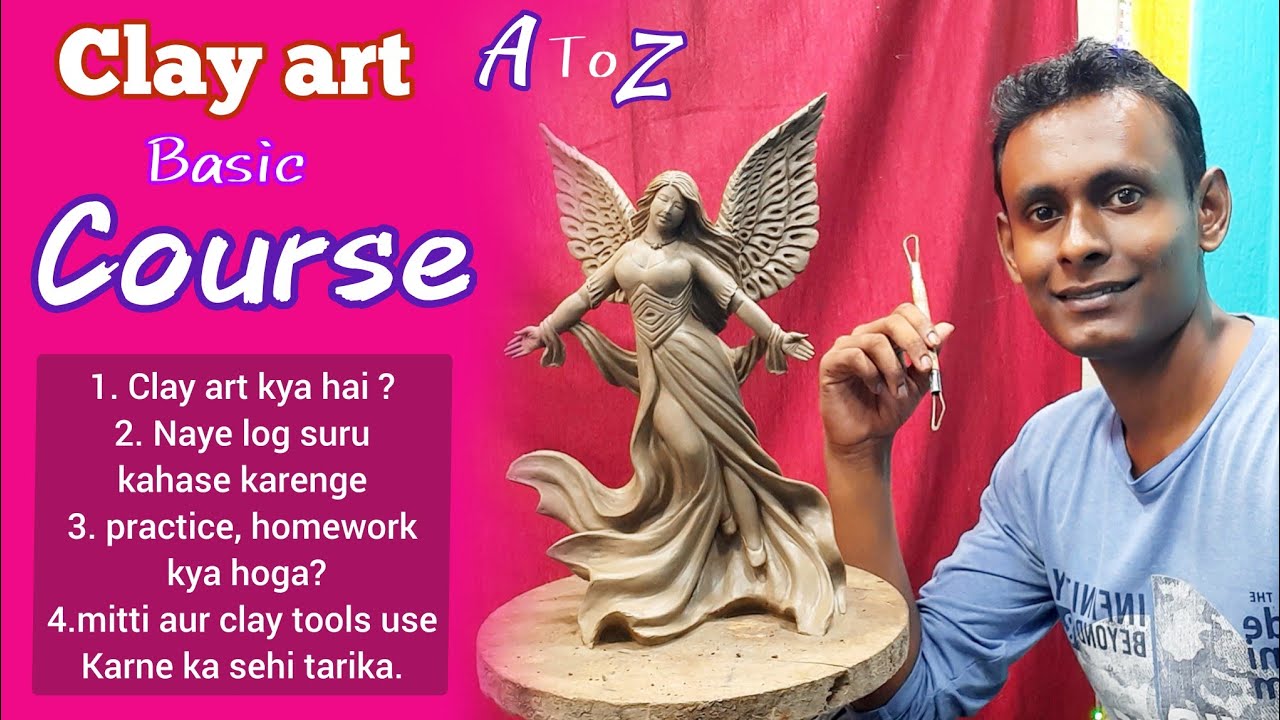 Basic clay art course for beginners | A to Z about clay art | Video 1 ...