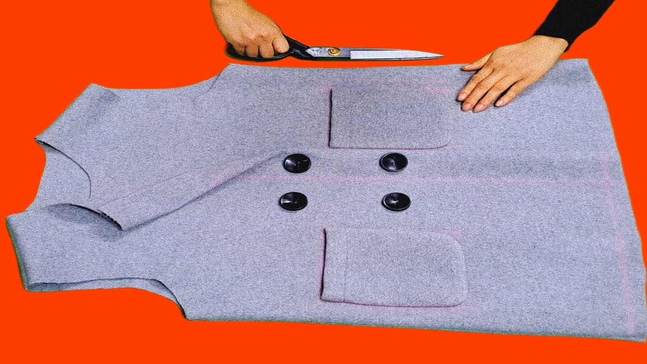 💖Very easy | cut and sew winter jacket | Cut and sew a jacket with ...