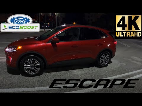 2020 Ford Escape SEL EcoBoost Turbo | 4K | POV | Night Test Drive - YouTube