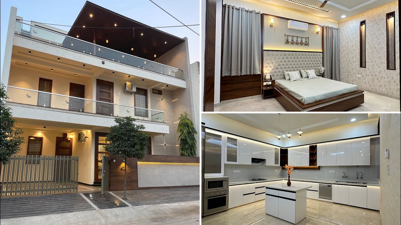 Inside Tour Of 40x50 Luxury Kothi With Home Theatre, Lift & Garden ...