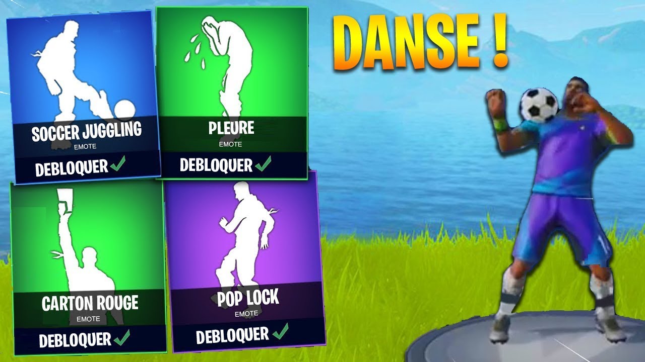 4 NOUVELLES DANSES, EMOTES sur FORTNITE BATTLE ROYALE ! - YouTube