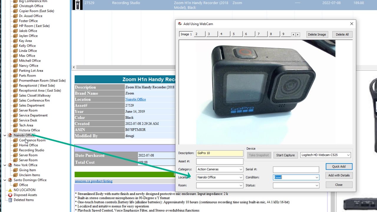 Inventory Your Possession Using A WebCam - YouTube