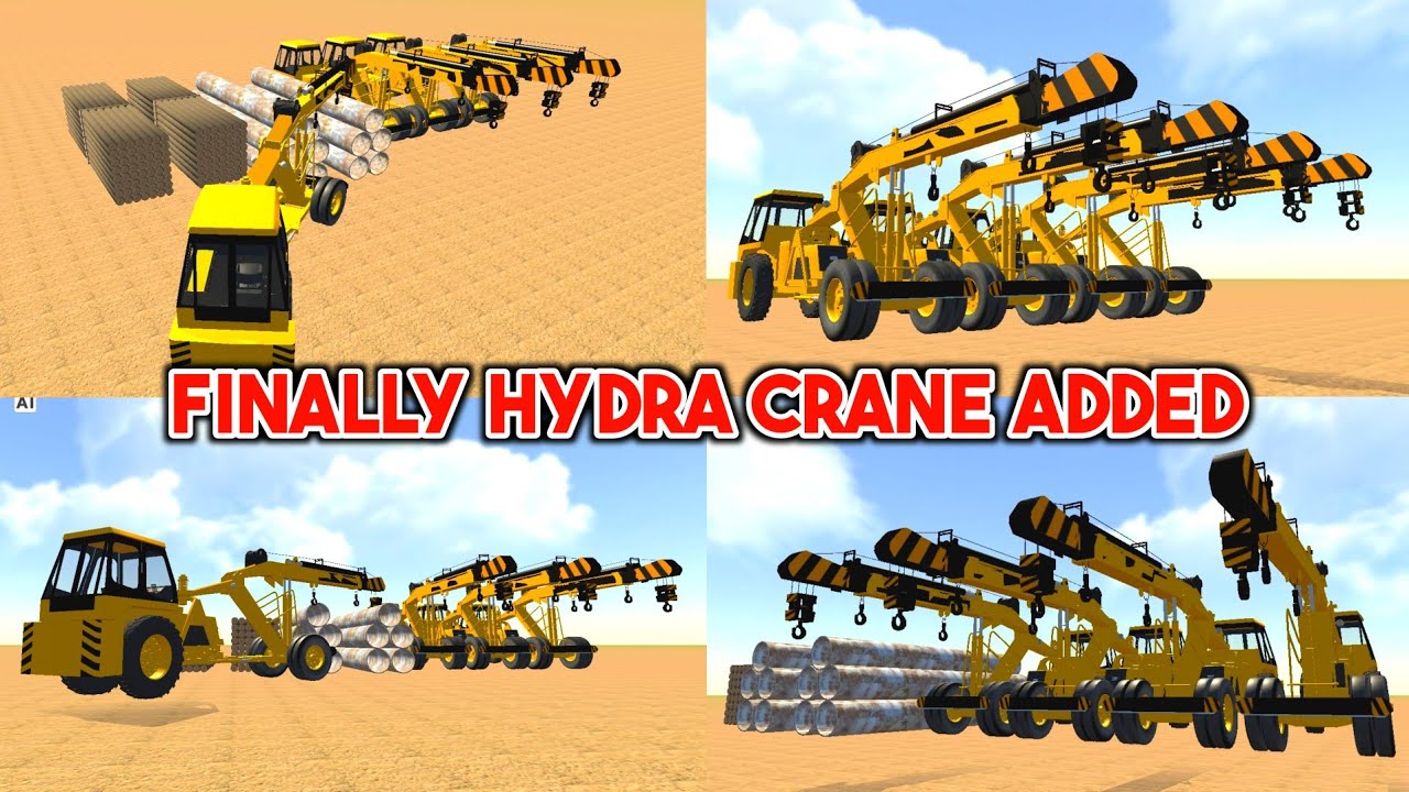 Finally Hydra Crane Machine Add हो गई in Indian Desi Simulator 3D ...