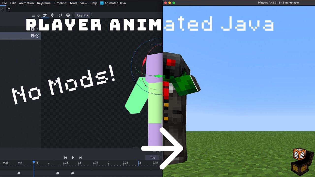 Player Animations in Vanilla Minecraft! [Blockbench Plugin] - YouTube