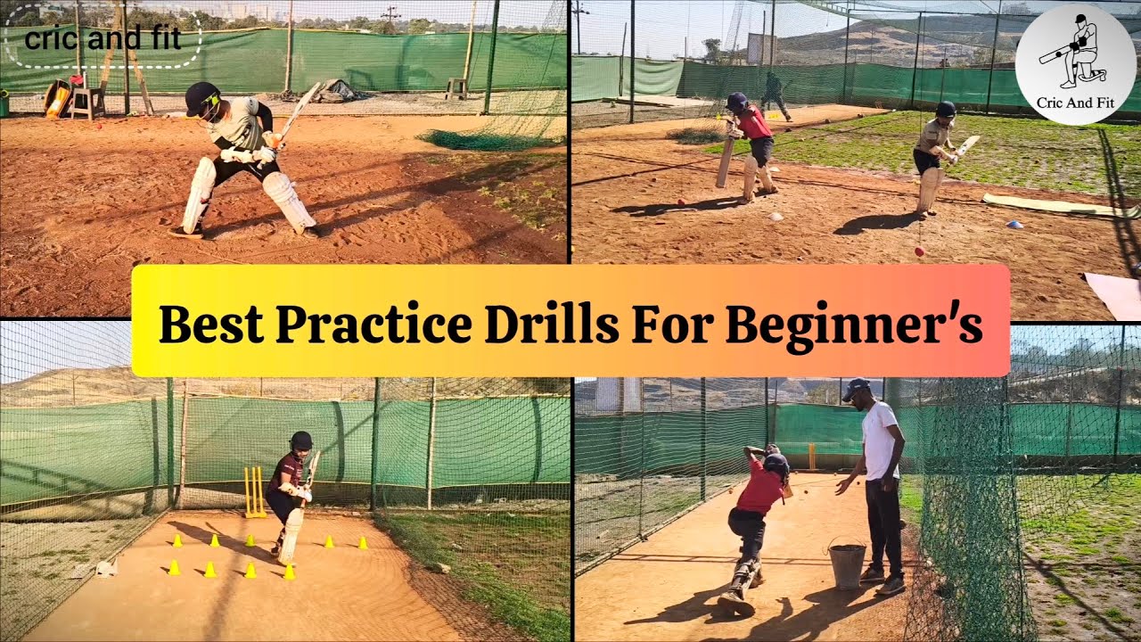 Cricket Practice Drills for beginners | cricket practice | Batting ...