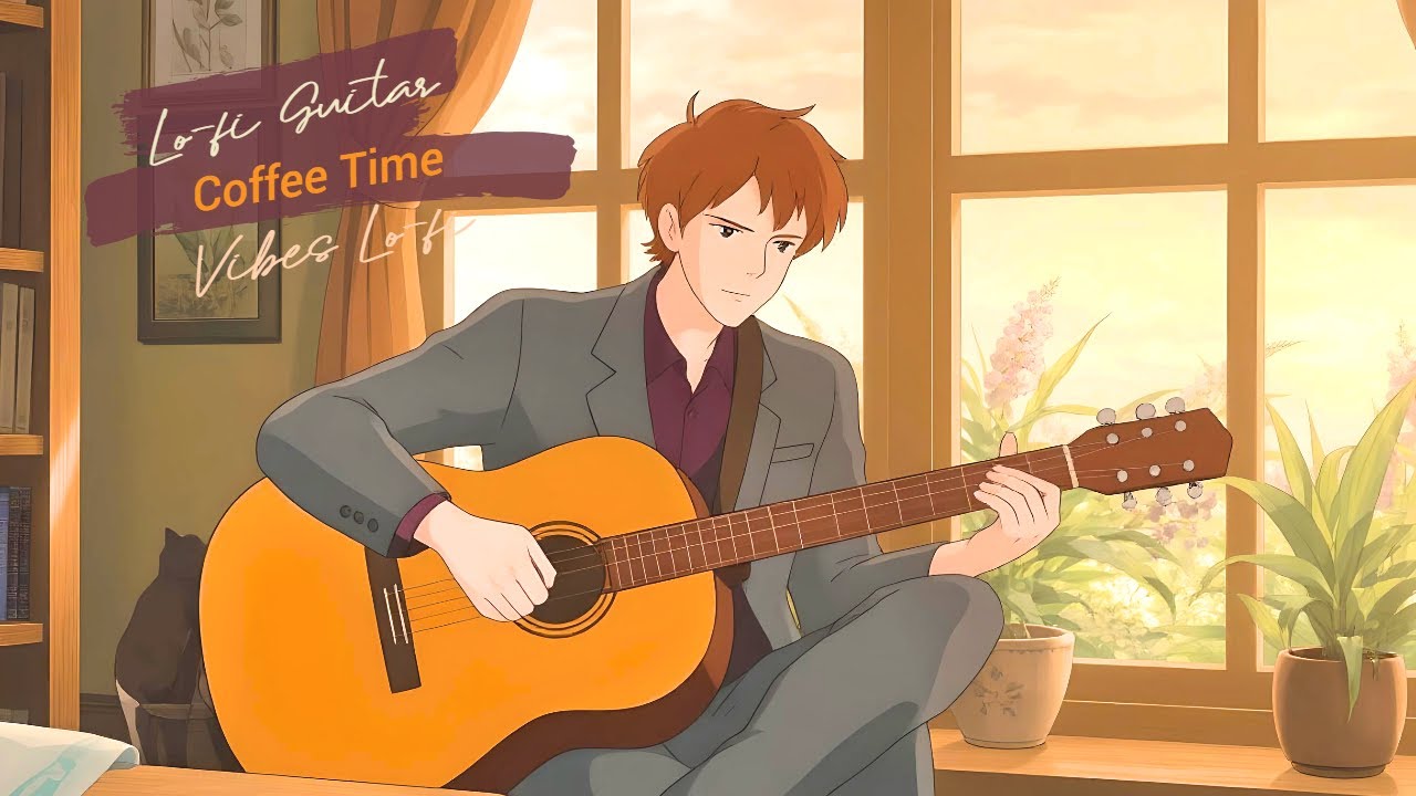 Lo-fi Guitar 1hour 🎸☕Midday Melodies 午後旋律🌞Lo-fi Guitar&Coffee Time🌿🎶 ...