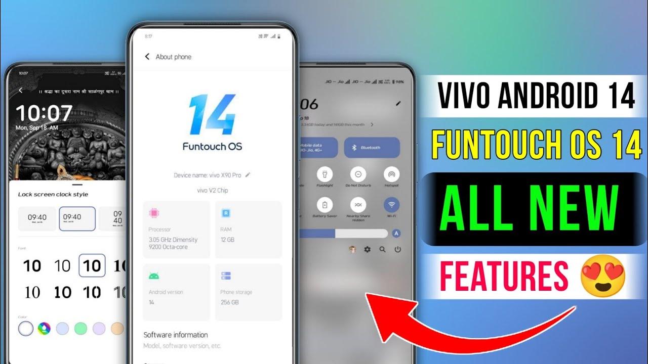 Funtouch Os 14 Based On Andriod 14 First Look 🔥🔥 | Vivo Funtouch Os 14 & Android 14 Update ...
