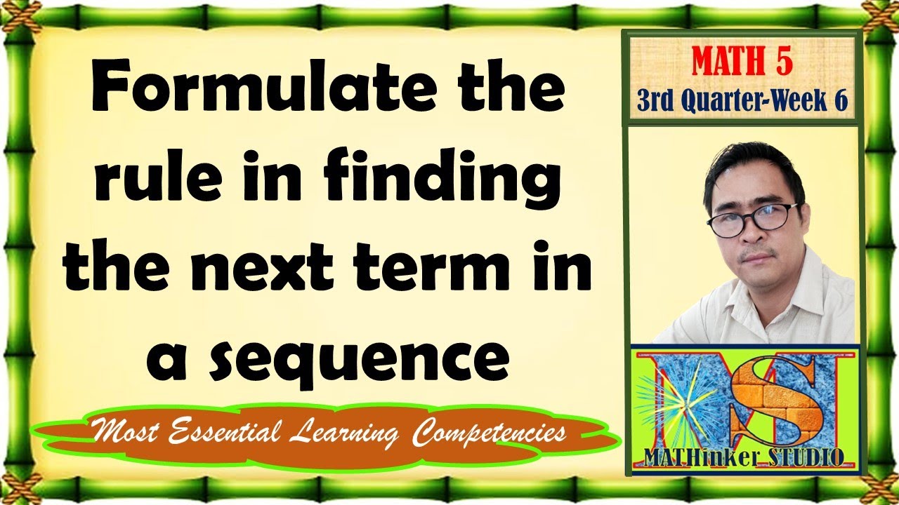 Math 5 Finding The Next Term In A Sequence YouTube Math 5 Finding The Next Term In A Sequence YouTube