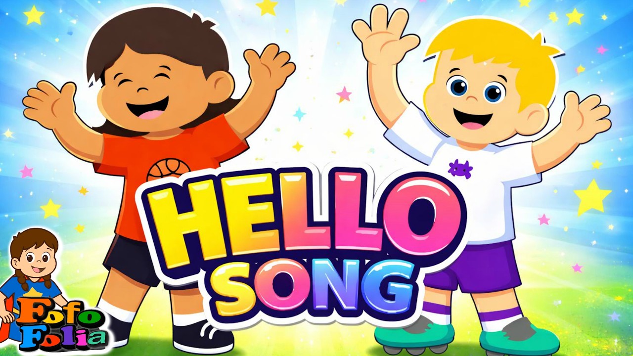 Hello Song for Kids 👋 | Say Hello, Wave & Dance | Fun Greeting Song ...