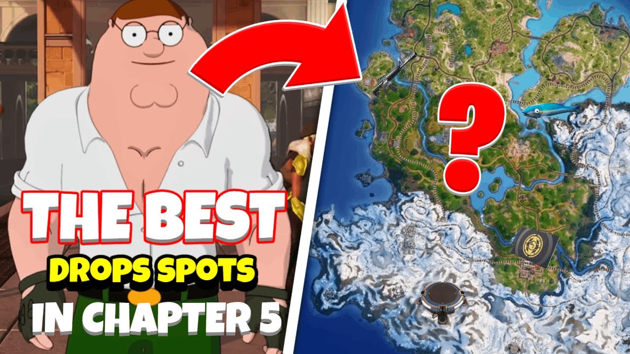 Top 10 Best drop spots in chapter 5! 🌴 - YouTube
