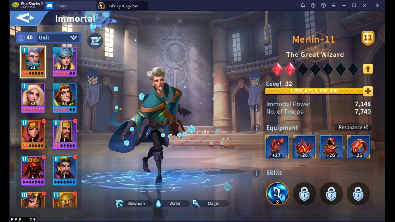 Infinity Kingdom | Recommended Immortal Element Compositions - F2P ...