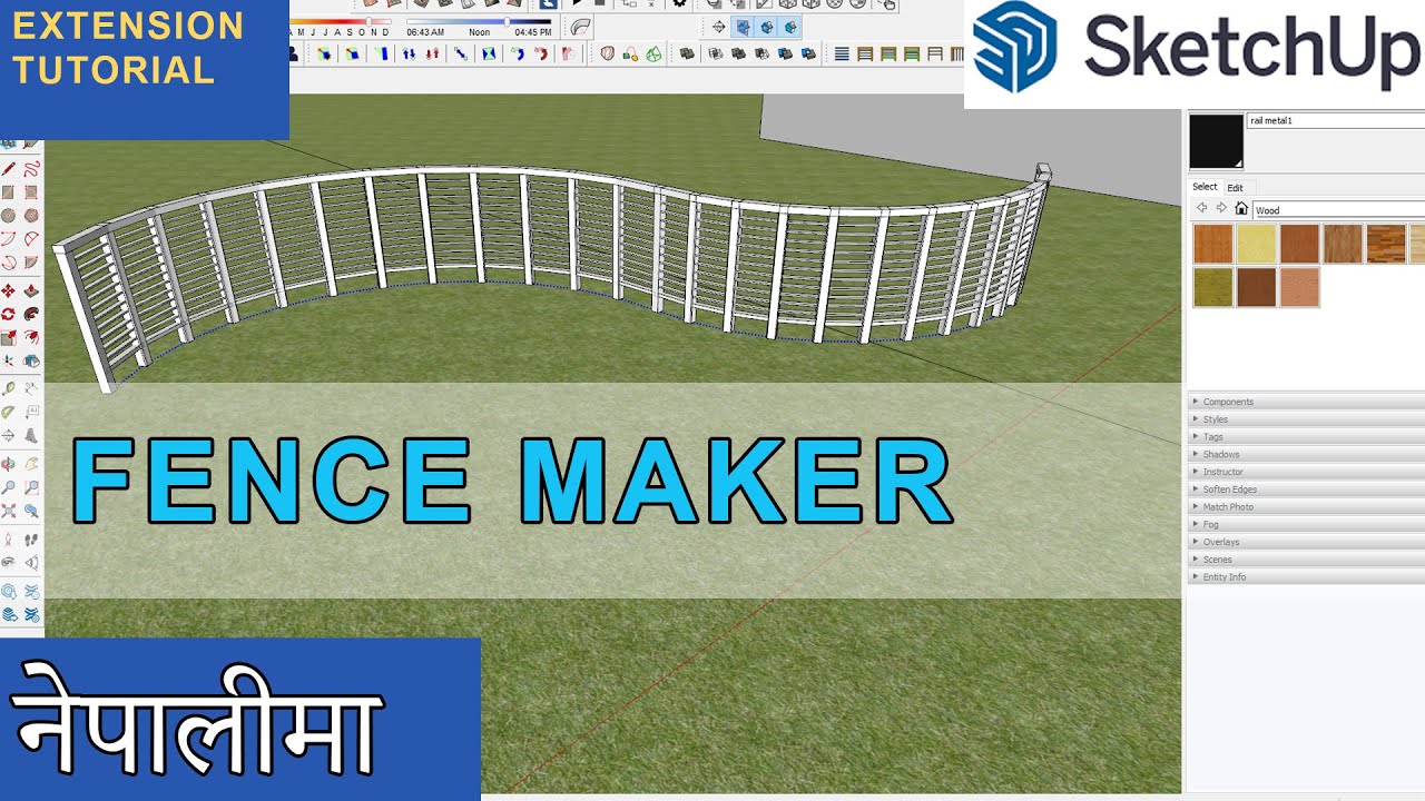 Fence Maker || Sketchup Extension - YouTube