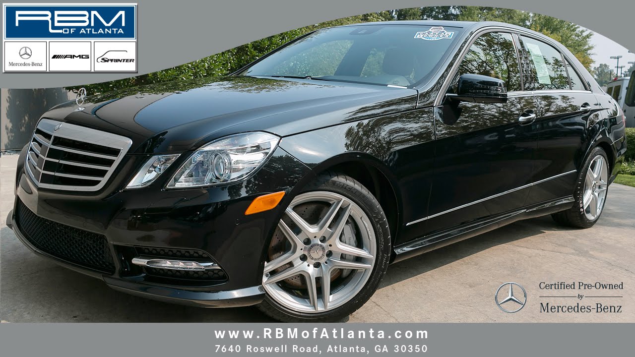2013 Mercedes-Benz E-Class E550 Sport Atlanta GA U11859 SOLD! - YouTube