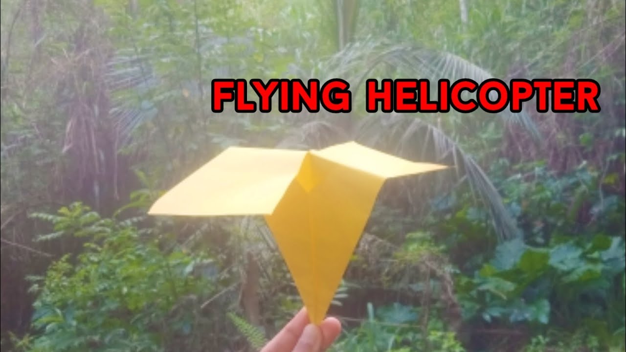 How to make flying helicopter/flying toy - YouTube