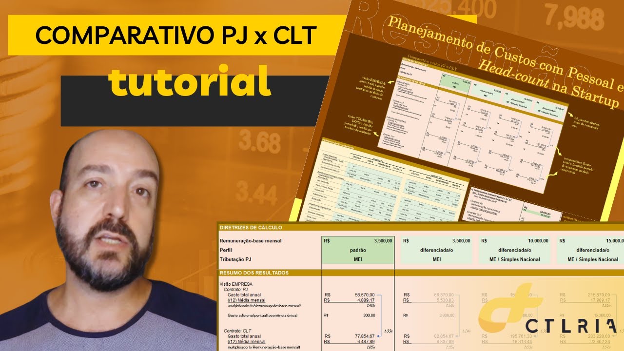 Tutorial: Análise comparativa de contratos PJ x CLT - YouTube