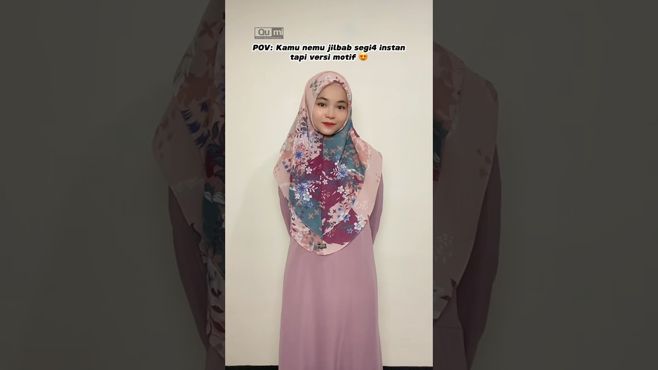 POV: kamu nemu jilbab segi4 instan tapi versi motif 😍🧕🏻 order jilbab ...
