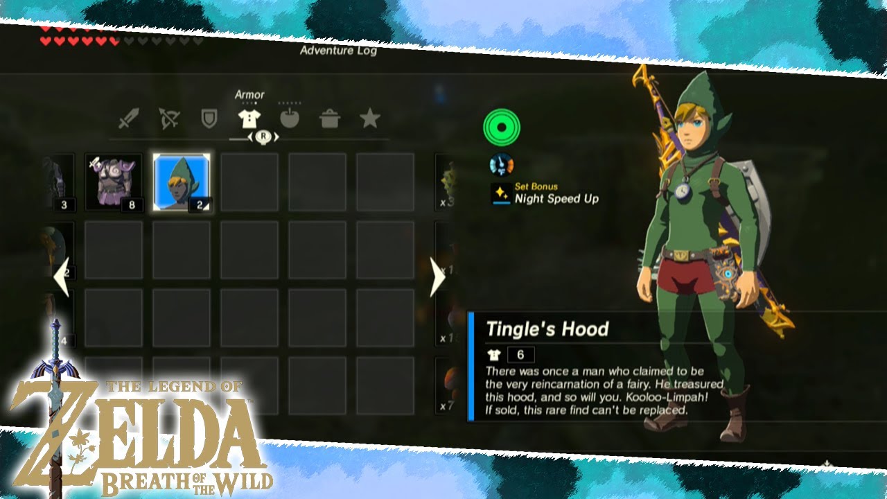 ALL Tingle Outfit Locations | The Legend of Zelda - Breath of the Wild ...
