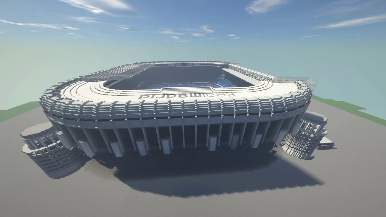 Minecraft:Santiago Bernabéu(Real Madrid CF) - YouTube