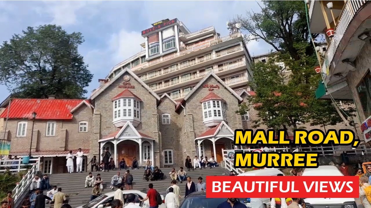Mall Road Murree Complete Walk Tour | 4k Travel Video | Murree Mall ...