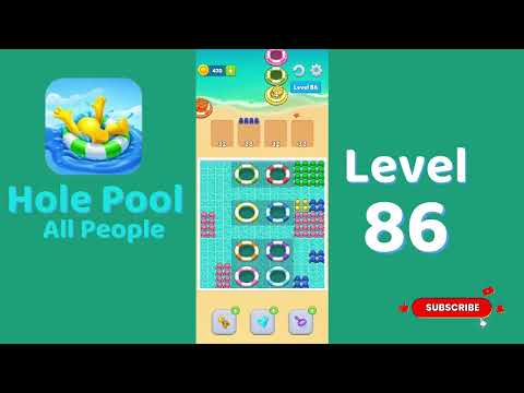Hole Pool All People Level 86 Walkthrough 🎯 | Color Match Puzzle Gameplay | Mini Boss