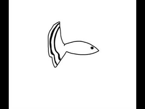 The fastest way How to draw guppy fish easily - YouTube