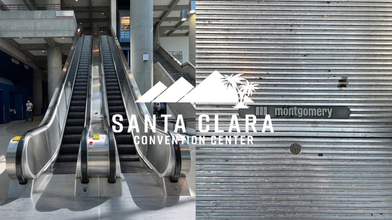 Awesome Montgomery Single-File Escalators - Santa Clara Convention ...