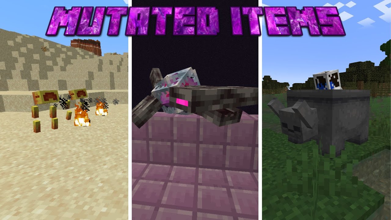 Minecraft mod showcase: Mutated Items Forge & Neoforge - YouTube