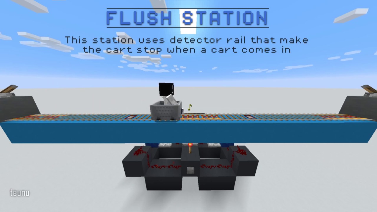 Minecraft Railway Components 101 | Flush Station - YouTube
