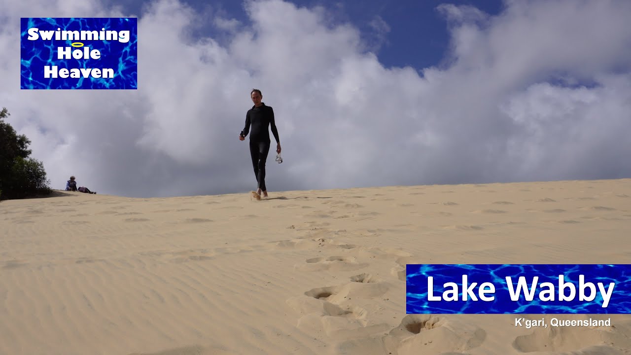 Swimming in the disappearing Lake Wabby - YouTube