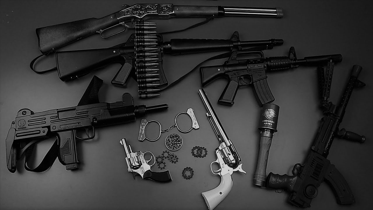 Metal Cap Gun & Airsoft Guns - Military Toys - YouTube