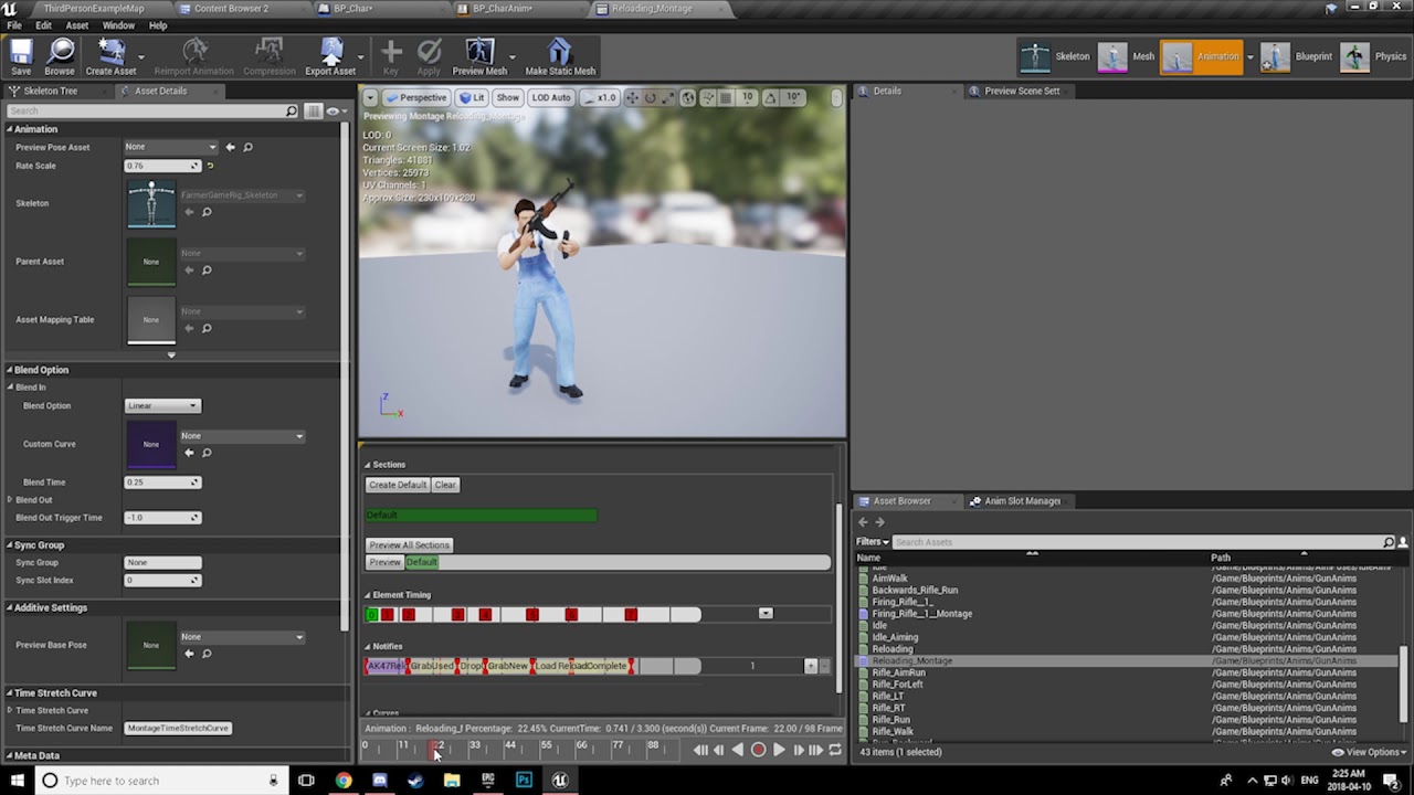 Unreal Engine 4 Tutorial | Realistic Reloading overview - YouTube