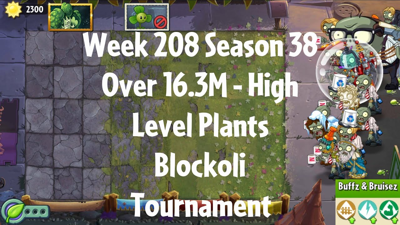 (Over 16.3M - Blockoli Tournament) PvZ2 Arena Week 208 S38, High Level ...