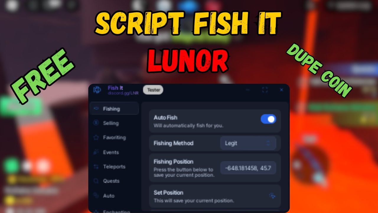 UPDATE! 🐟 FISCH Script Lunor Freemium - Auto Fish, Infinite Fishes ...
