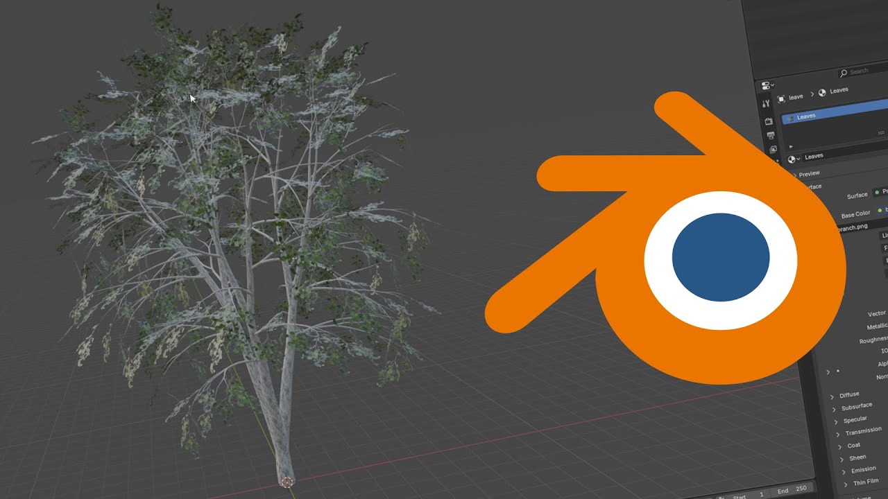 Game Modeling - Trees with Blender - Sapling Addon - Tutorial - YouTube