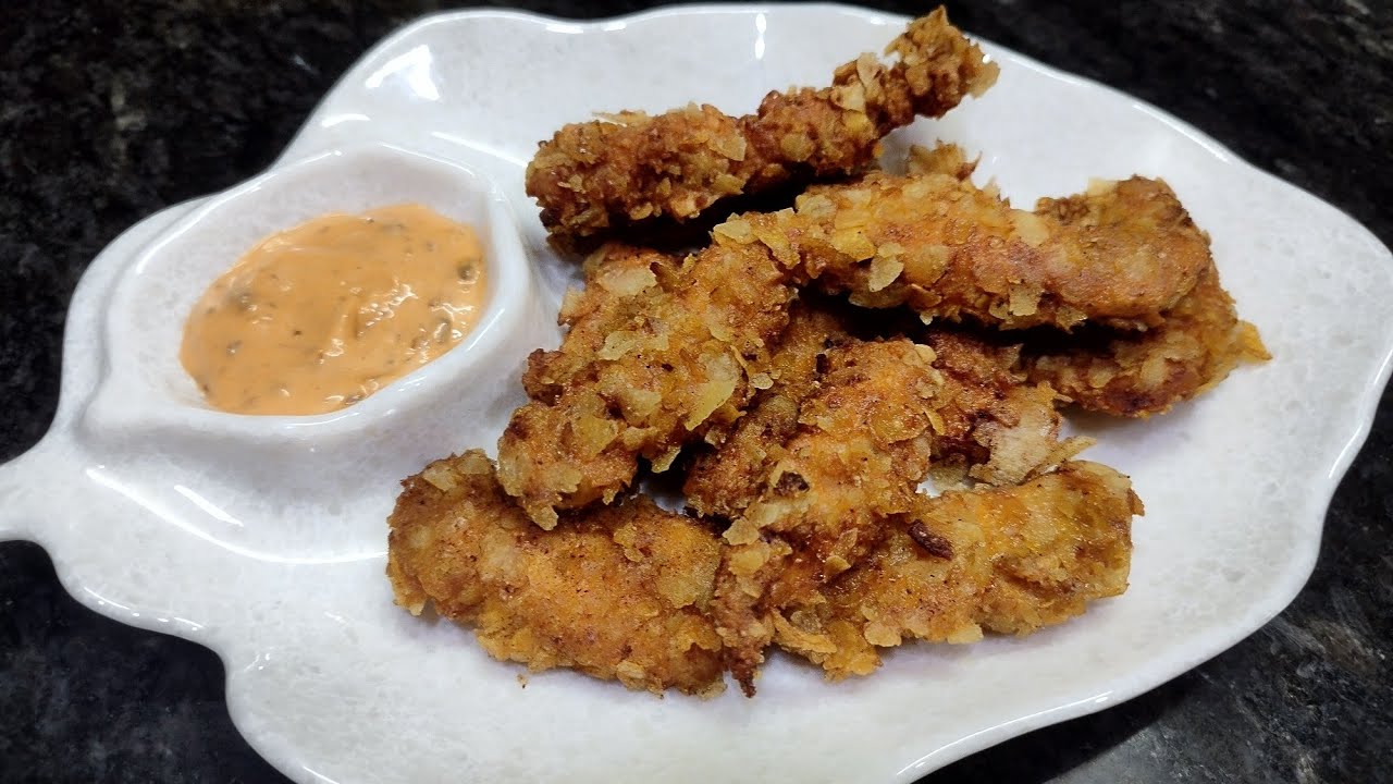 crispy wafer chicken | कुरकुरा वेफर चिकन |unique fried chicken recipe ...