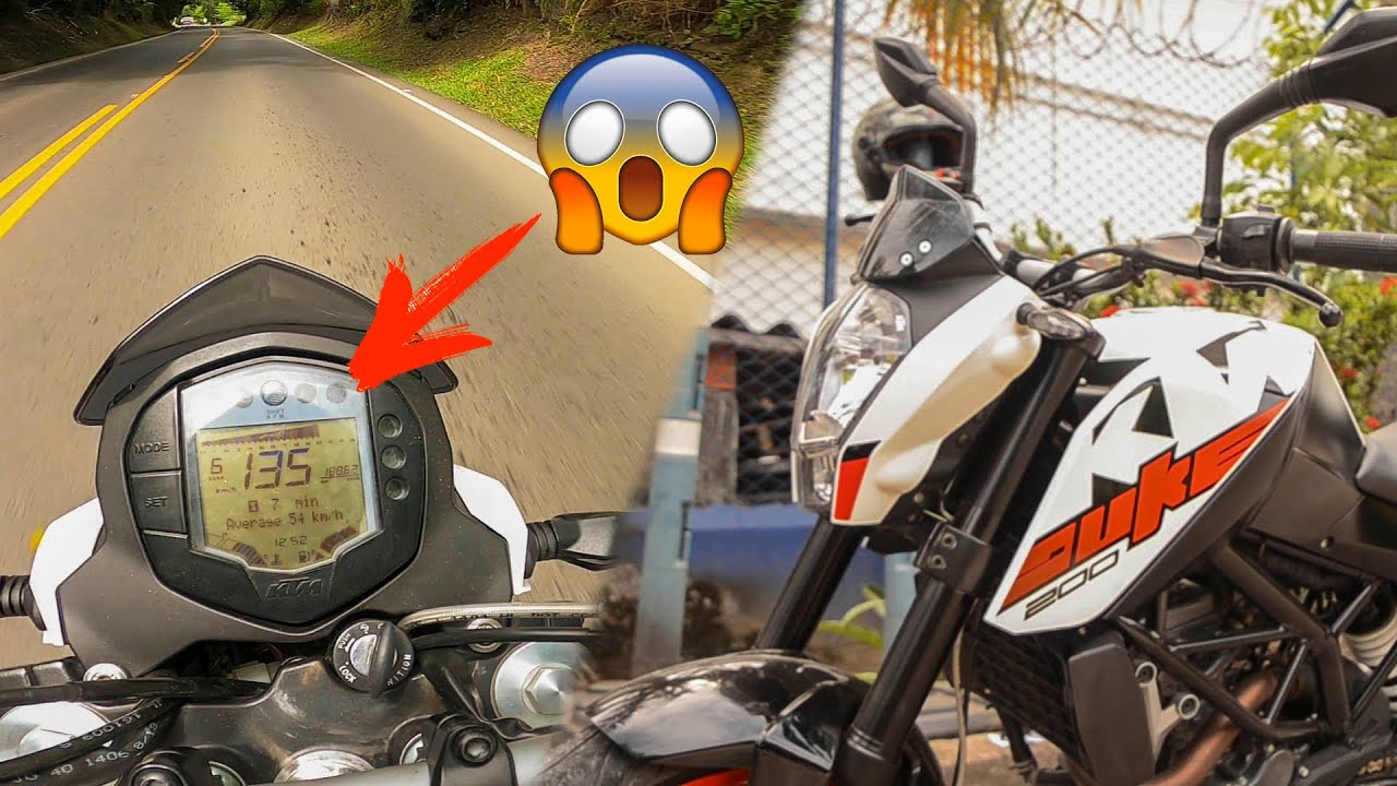 🔥KTM DUKE 200 a TOPEEE | Test Drive + Top Speed🔥 - YouTube