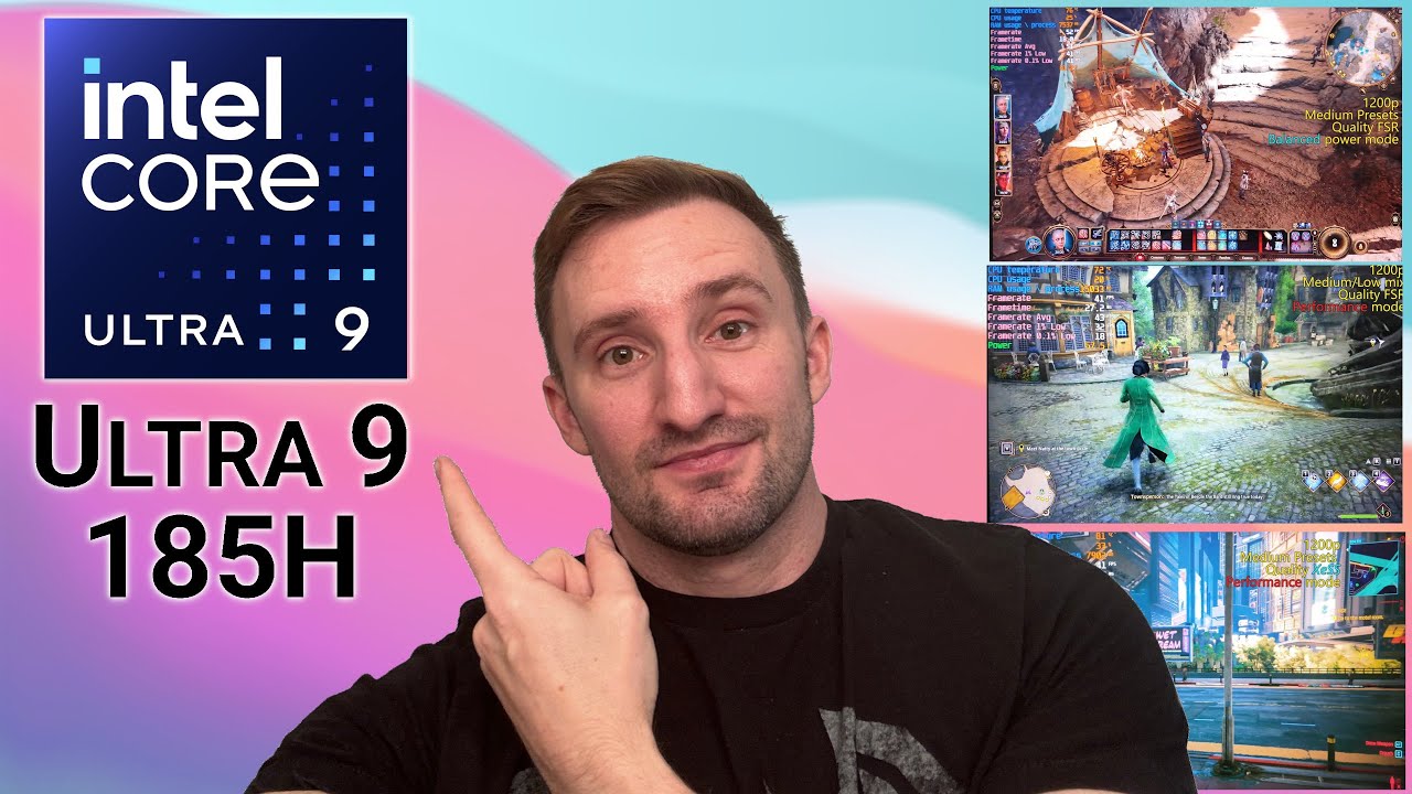 Intel Core Ultra 9 185H + Arc iGPU Game Testing ! - YouTube