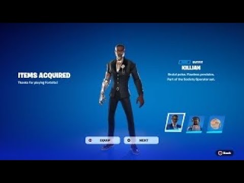 FORTNITE KILLIAN SKIN GAMEPLAY - YouTube