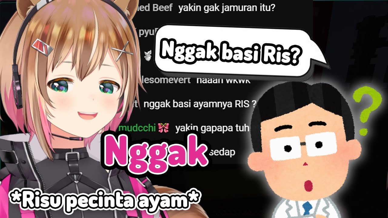 Chat Kaget Pas Tau Risu Makan Ayam Dari 2 Hari Yang Lalu [Ayunda Risu/Hololive ID] - YouTube