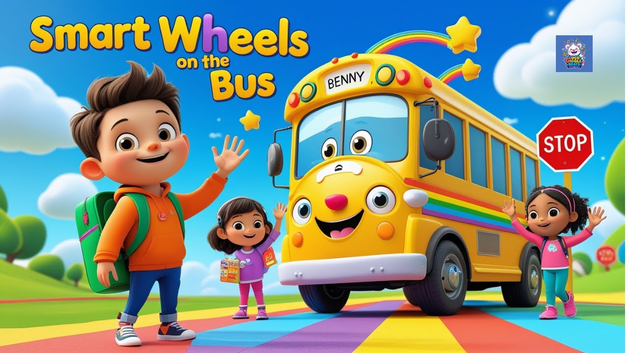 Wheels on the Bus Smart Edition |Colors, Counting & ABCs for Kids ...