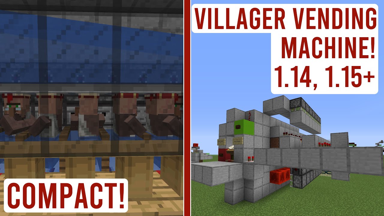 Villager Vending Machine! 1.14, 1.15+ - YouTube