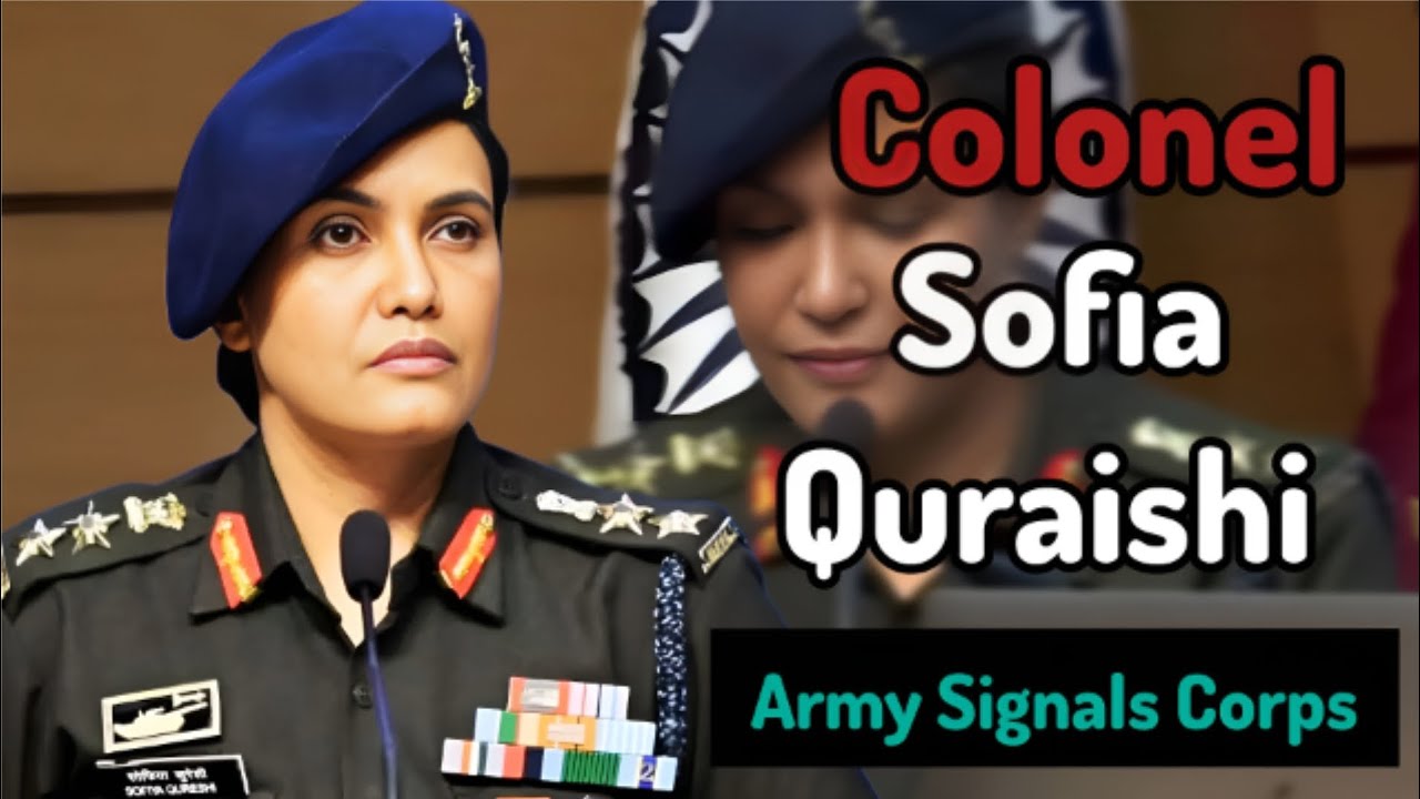 Colonel Sofia Quraishi [ Signals Corps ] - YouTube