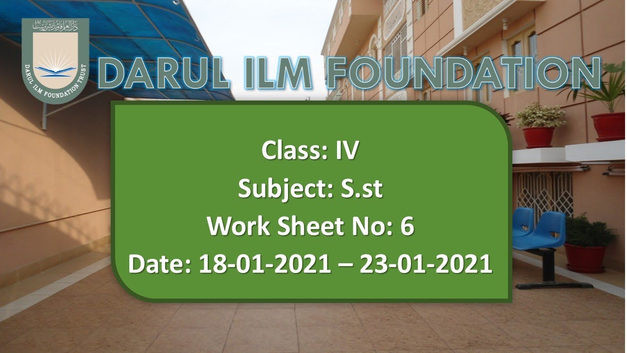 Class 4 SST Worksheet 6 - YouTube