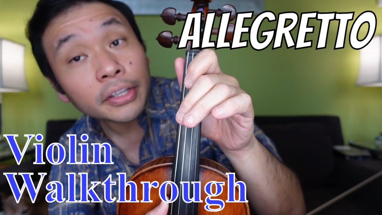 Allegretto - Suzuki Violin Book 1(song #10) How To/Walkthrough - YouTube