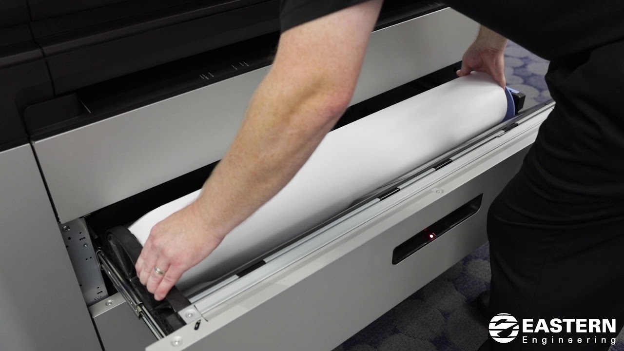 HP DesignJet How To Load Paper YouTube HP DesignJet How To Load Paper YouTube