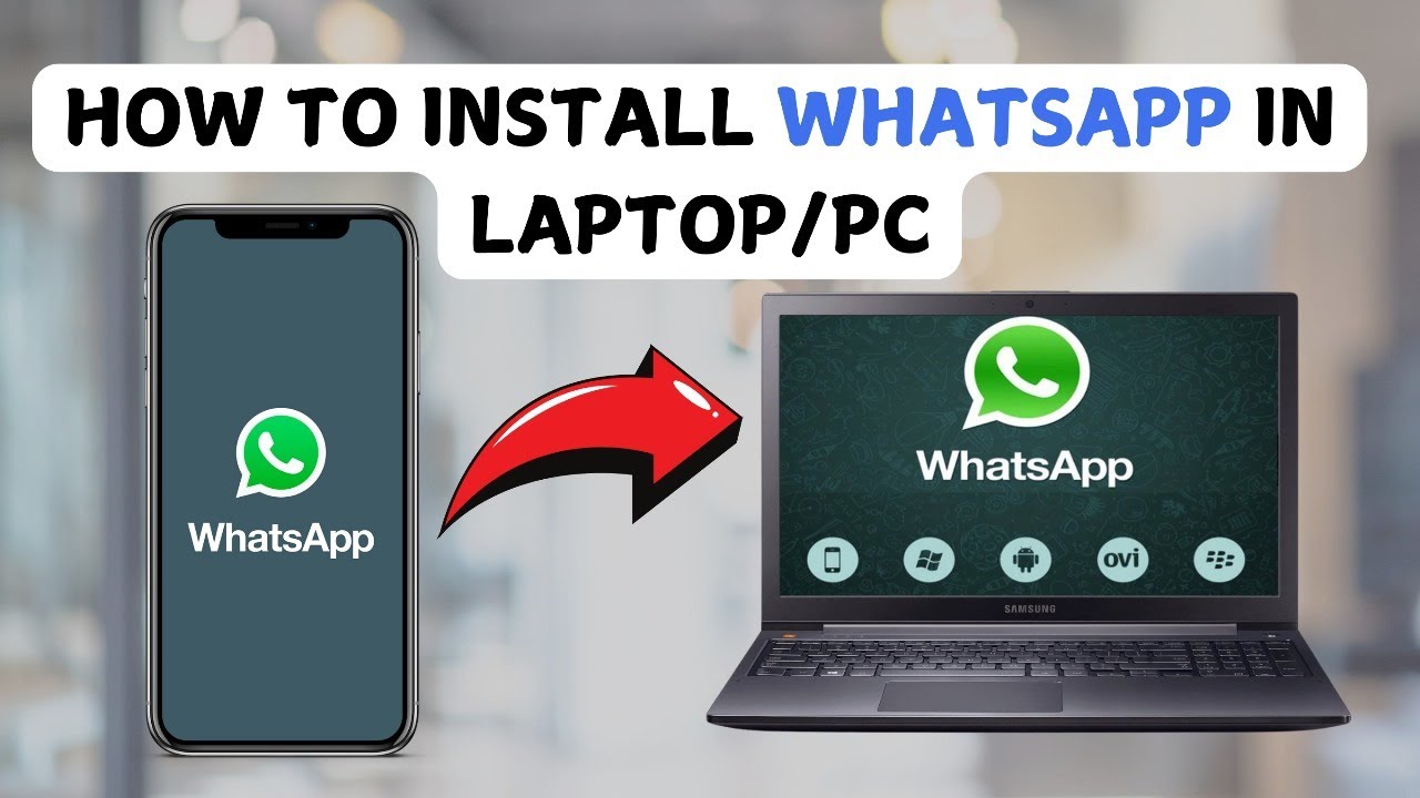 How to install whatsapp in laptop or pc|||Computer me whatsapp App ...