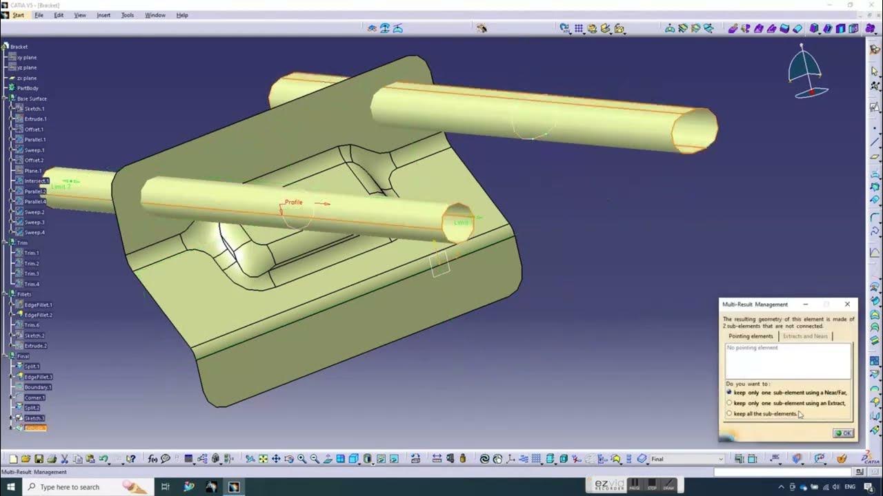 Designing an Automotive BIW Part with Catia V5 Advanced Surfaces | Step-by-Step Tutorial - YouTube